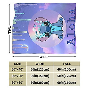 Super Soft Blanket, Unisex Throw Blanket Flannel Blankets for Bedding Couch Sofa Living Room Throws All Season 3-60"x50"