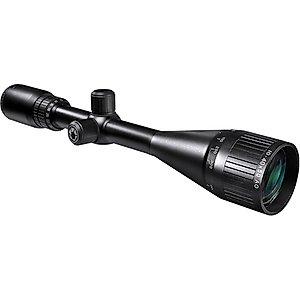 BARSKA Varmint Crosshair Reticle Precision Riflescope with Adjustable Objective & Fully-Multi Coated Optics for Accurate Long-Range Shooting Hunting