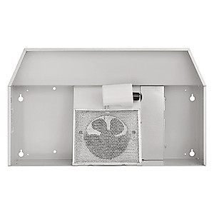 Broan-NuTone F403011 Insert with Light, Exhaust Fan for Under Cabinet Range Hood, 30-Inch, White on White