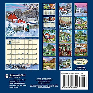 John Sloane's Country Seasons 2021 Mini Wall Calendar