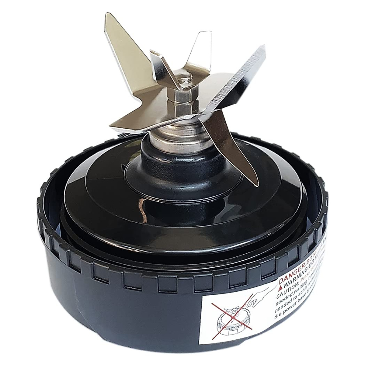 Veterger Replacement Parts 5 Fins Blade with 2 16oz cups, Compatible with Ninja Blender QB3000/QB3000SSW/QB3004/QB3005