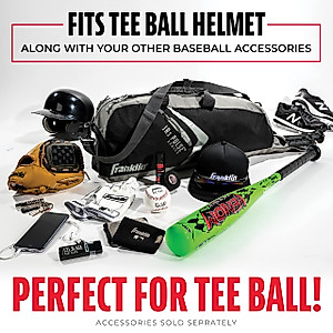 Franklin Sports Youth Baseball Bag - JR3 Junior Kids Bat Bag for Teeball, Baseball + Softball - Boys + Girls Equipment Bag - Black/Gray