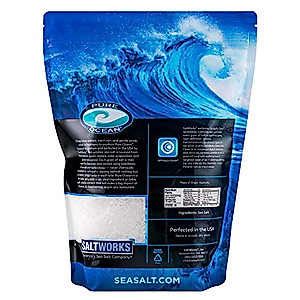 SaltWorks Pure Ocean Sea Salt, Coarse Grain, 5 Pound Bag
