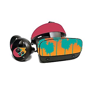 MightySkins Skin for Oculus Rift S - Sherbet Palms | Protective, Durable, and Unique Vinyl Decal wrap Cover | Easy to Apply, Remove, and Change Styles | Made in The USA