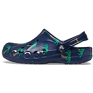 Crocs Unisex Men's and Women's Baya Graphic Clog, Tropical Palm Tree, Numeric_7 US
