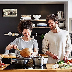 Kitchen Signs Farmhouse Kitchen Wall Decor Rustic Kitchen Wall Art-Come Gather in Our Kitchen-Kitchen Signs Wall Decor Size 16"x8"