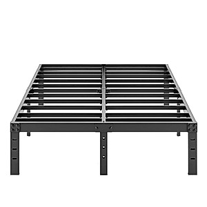 COMASACH Full Size Bed Frame 16 Inch Tall Heavy Duty Metal Platform Bed Frame, Sturdy Steel Frame,Support up to 3500lbs,No Box Spring Needed,Noise-Free,Easy Assembly