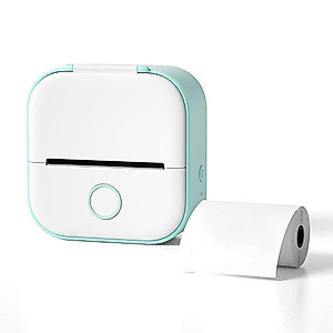 Daxotu Printpod Thermal, Thermal Bluetooth Mini Inkless Printer, Portable Print Pod, Portable Mini Thermal Inkless Printers, Portable Pocket Printer for Printing Photos, Labels, Documents(Green)