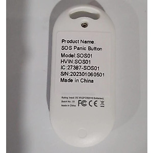 Caregiver Pager Wireless Call Button System Personal Alert Panic Button for Home Elderly Nurses Calling System with Pager and Emergency Button (1Receiver+1Button)