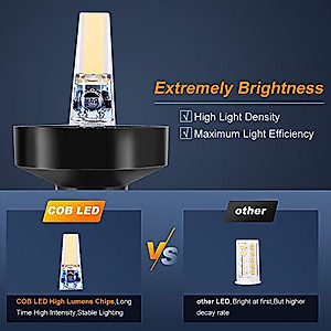 Sebnux White LED Fold Down Boat Stern Light Boat Anchor Light for Pontoon and Fishing Boat (12")