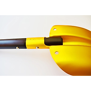 KAMINUO Portable Colorful Telescopic Aluminum Car Adjustable Extended Edition Snow Shovel (Golden)