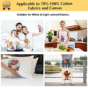 TransOurDream Iron on Heat Transfer Paper for Light T Shirts (20 Sheets 8.5x11", 3.0) Printable HTV Heat Transfer Vinyl for Inkjet & Laserjet Printer Iron On transfers for T Shirts (TRANS-L3-1-20)