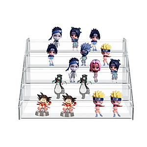 WUIVIUT Spice Rack Organizer For Cabinet, 1 4/5 in/Tier Acrylic Tiered Spice Shelf Can Storage Organizer for Kitchen Pantry Countertop