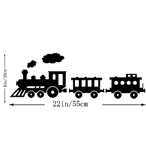 Train Vinyl Cute Wall Art Decals Sticker for Children's Room Nursery Room Décor