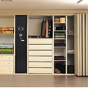 KAER 2-Gun Safes for Home Rifle and Pistols Electronic Gun Security Cabinet Quick Access Gun Rifle Gun Security Cabinet Safes Gun Cabinet for Shotguns with Built-in Removable Storage Shelf-1.73