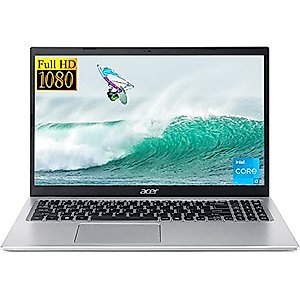 Acer 2023 Newest Aspire 5 15.6" FHD IPS Slim Laptop, Intel Core i3-1115G4(Up to 4.1GHz), 8GB RAM, 256GB NVMe SSD, WiFi 6, USB, RJ-45, Webcam, Amazon Alexa, Windows 11 S, w/GM Accessories
