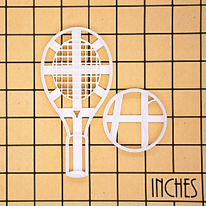Tennis Racket and Ball cookie cutters, 2 pieces - Bakerlogy
