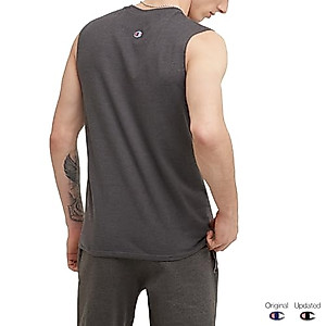 Champion mens Classic Jersey Muscle Tee Shirt, Granite Heather, X-Large US