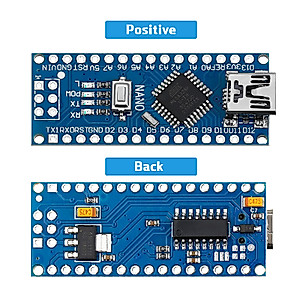 Weewooday 6 Pieces Nano Board V3.0 ATmega328P Without Cable Compatible with Arduino Nano V3.0 with Pin Headers Pin Unsoldered