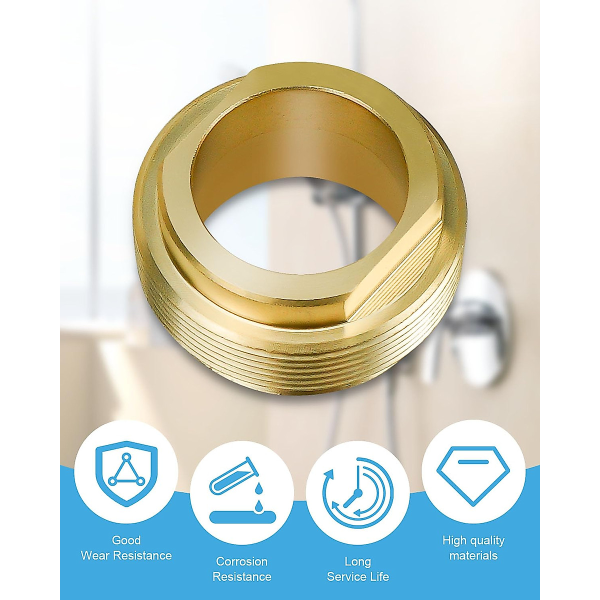QNHEAY 09 Series Trim Retrofit Kit Fit for Pfister Avante Shower Vlave Faucets Fixture,Brass Faucet Adjustment Leakproof Screw Replace 9319300