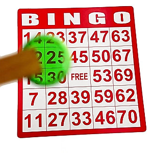 JUNWRROW 500 Pieces 6 Color Magnetic Transparent Bingo Counting Chips with Metal Edge