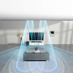 Sony ST5000 7.1.2ch 800W Dolby Atmos Soundbar with Wireless Subwoofer (HT-ST5000), Surround Sound Home Theater experience Black