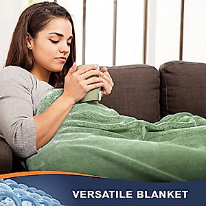 Walensee Fleece Blanket Plush Throw Fuzzy Lightweight (Throw Size 50x60 Sage Green) Super Soft Microfiber Flannel Blankets for Couch, Bed, Sofa Luxurious Warm and Cozy for All Seasons