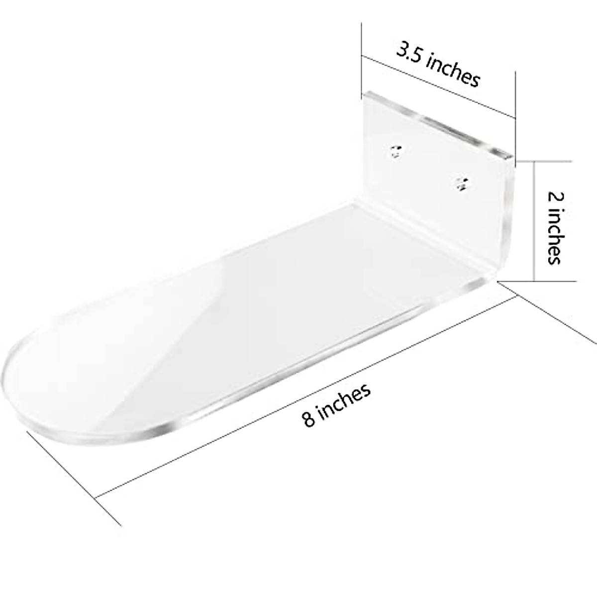 Floating Shoe Display Shelves – 4-Pcs Clear Acrylic Wall Mounted Shoe Rack – Levitating Shoe Display Shelves for Wall Storage – Sturdy Sneaker Storage Clear Shelves for Shoe Collection