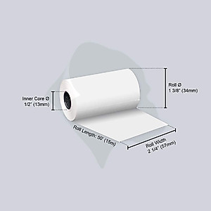 Gorilla Supply Thermal Paper Receipt Roll 2-1/4" x 50' BPA Free 50 Rolls