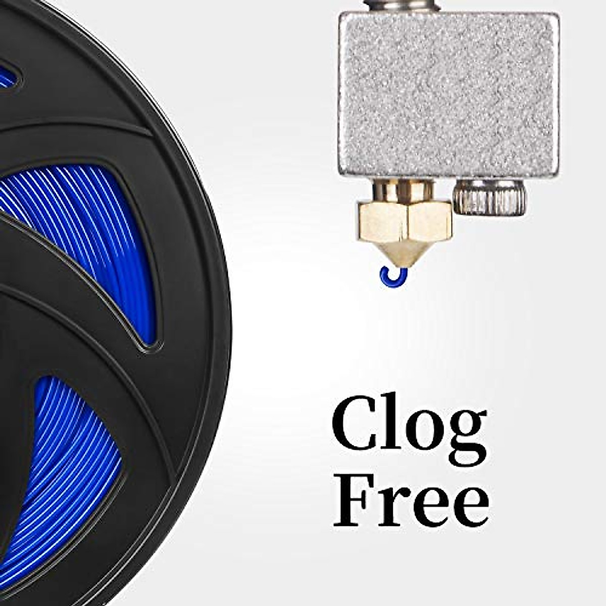 UNIDO PETG Filament for 3D Printer Blue, 1.75mm 1kg Spool (2.2lbs), Dimensional Accuracy +/- 0.02 mm, Clog-Free/Bubble-Free/Tangle-Free 3D Printing Filament for for Models, Toys, Gifts