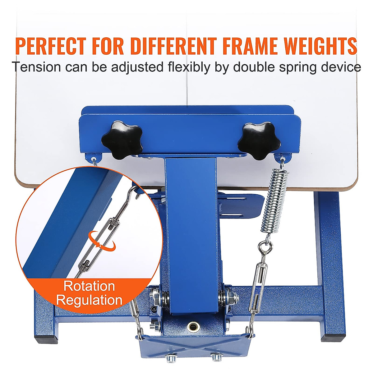 VEVOR Screen Printing Machine, 1 Color 1 Station Silk Screen Printing Press, 21.2x17.7in Screen Printing Press, Double-Layer Positioning Pallet, Adjustable Tension for T-Shirt DIY Printing