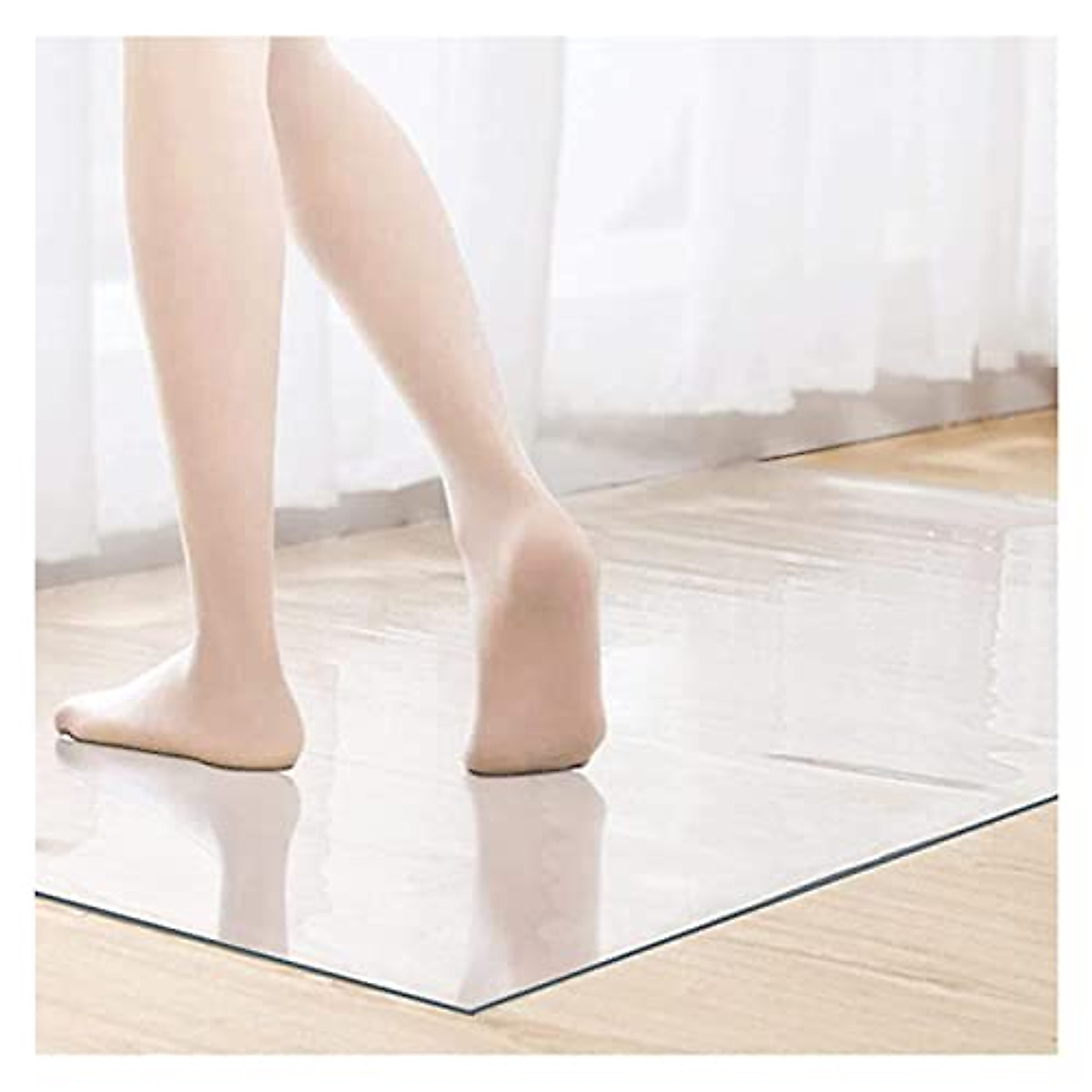 Clear PVC Desk Chair Mat Chair Mat for Floor Protection, for Hardwood Floors/Carpet Protector, Plastic Carpet PVC Transparent High Impact Strength Office HouseholdNot Deformed Floor mat,1mm,100-160cm