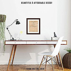 Lewis Carroll Alice in Wonderland Mad Hatter Quote Print, 1 (11x14) Unframed Typography Book Page Photos, Wall Art Decor Gifts Under 15 for Home Office Man Cave School Student Teacher Literary Fan