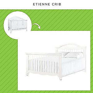 CC KITS Full-Size Conversion Kit Bed Rails for Million Dollar Baby Ashbury, Durham, Etienne, Foothill, Louis & Wembley Cribs (White)