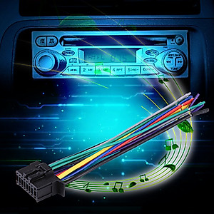 Stereo Radio Wire Harness Cable, 16 Pin Car Stereo Power Speaker Wire Harness CD Plug for Pioneer 2350 in-Vehicle Technology Supplies 16 Pin Radio Harness 16 Pin Radio Harness