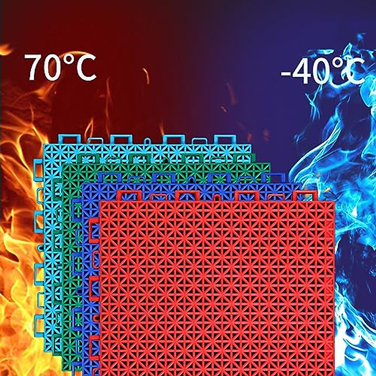 16 pcs Interlocking Shower Cushion Mat 10" x 10" Non-Slip Rubber Floor Tiles DIY Shower Bath Tile Splicing Waterproof Drainage Mat for Drain Pool Deck Patio Yard (Color : Yellow)