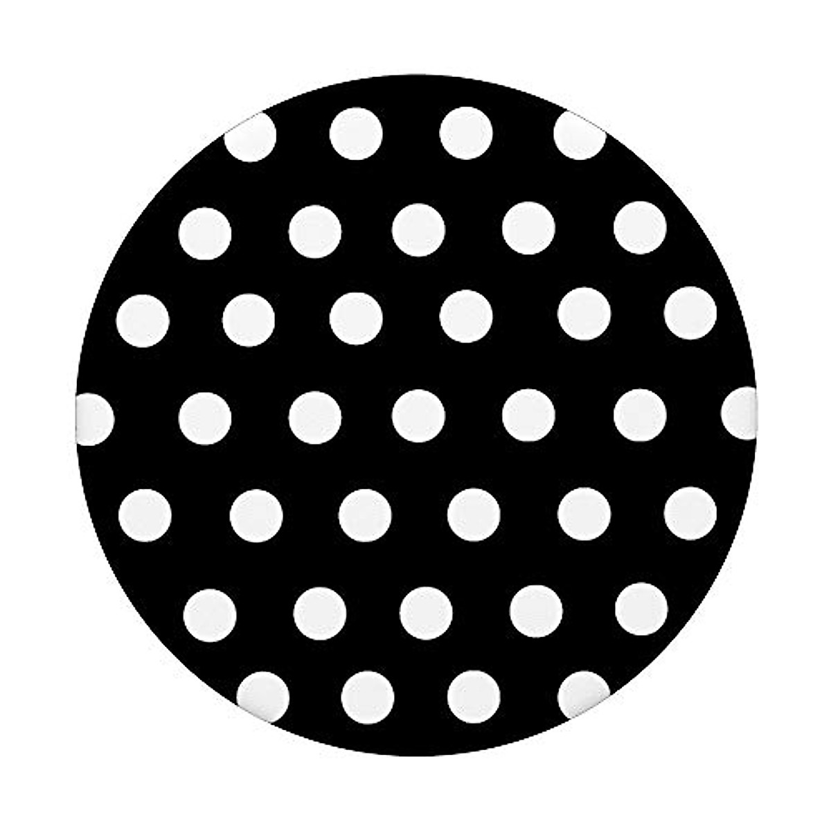 Polka Dot Black and White PopSockets PopGrip: Swappable Grip for Phones & Tablets