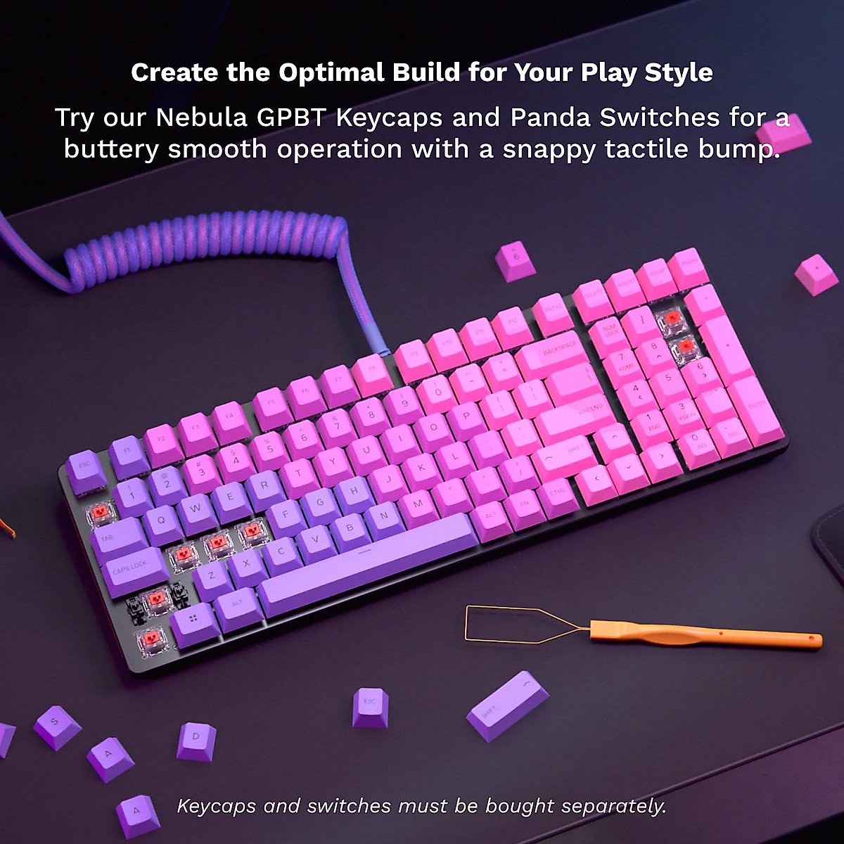 Glorious GMMK 2 Gaming Keyboard Base - Full Size Barebones Kit- Hot Swappable Black Mechanical Keyboard - Modular, Wired, RGB Backlit,- PC Setup Accessories - 96%, Black