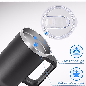 Termo de acero inoxidable de 40 oz con Aislamiento al Vacio Mantien Bebidas Calientes 12h y frias 24h,Hermetico y Libre de BPA,ideal para viajes,Camipng y Oficina