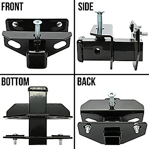 KUAFU Class 3 Towing Trailer Hitch Compatible with 2003-2020 Dodge Ram 1500 2500 3500 Rear Receiver Hitch Tow Towing Combo W/Cover Kit - 2 inch