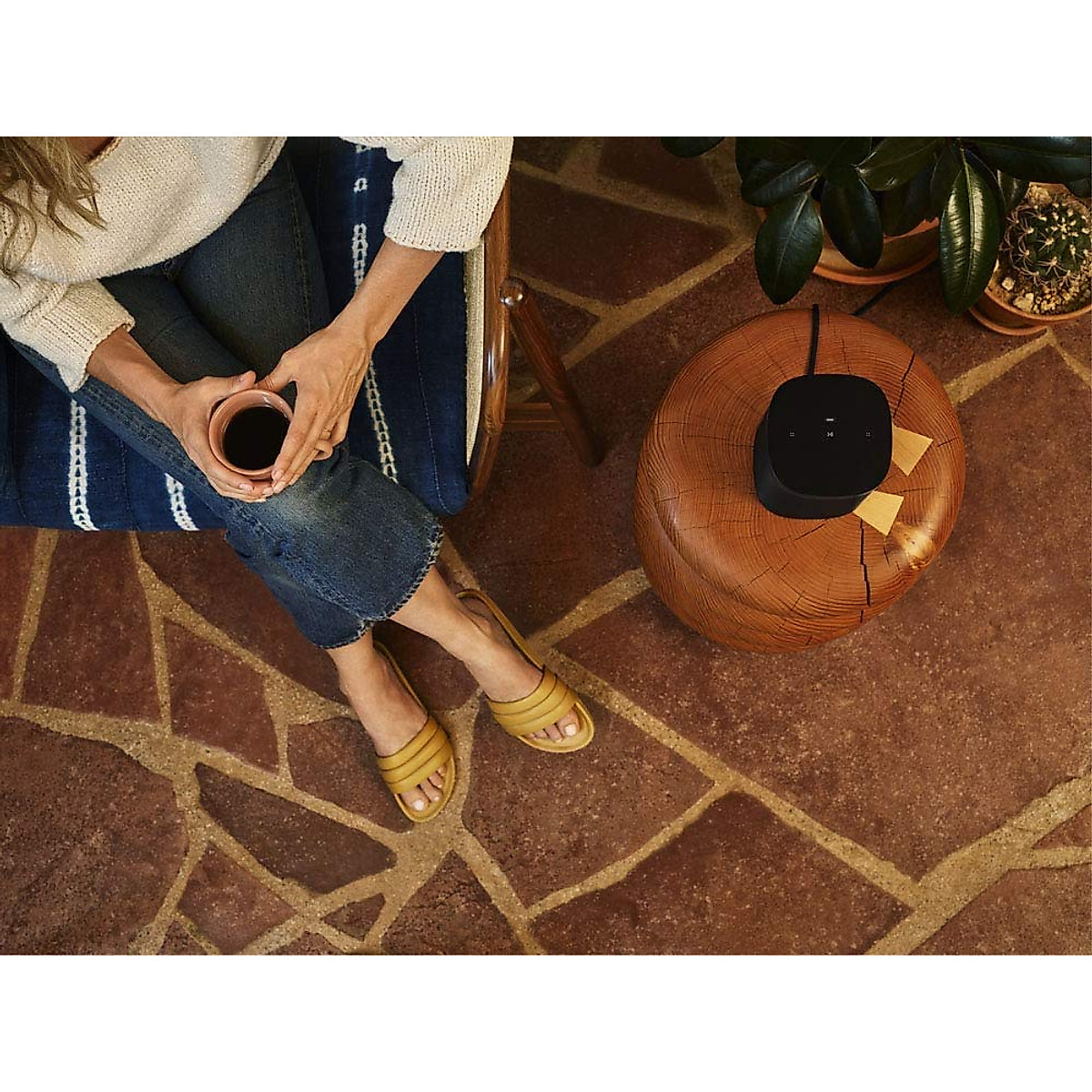 Sonos One SL - Microphone-Free Smart Speaker – Black (Renewed)