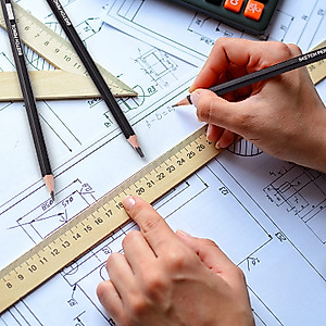 PANDAFLY Professional Drawing Sketching Pencil Set - 12 Pieces Graphite Pencils(14B - 2H), Ideal for Drawing Art, Sketching, Shading, Artist Pencils for Beginners & Pro Artists