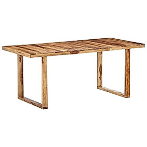 WHOPBXGAD Dining Table,Wooden bar Table, Dining Room Counter Suitable for Living Room, Dining Room, Bistro Table,70.9"x35.4"x29.9" Solid Sheesham Wood