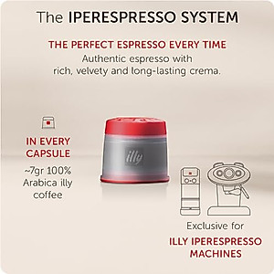 illy Coffee iperEspresso Capsules - Single-Serve Coffee Capsules & Pods - Single Origin Coffee Pods – Classico Medium Roast with Notes of Caramel - For iperEspresso Capsule Machines – 18 Count