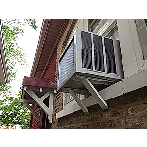 Universal Window Air Conditioner & Heat Pump Bracket - Heavy-Duty Window AC Support - Support Air Conditioner Up to 180 lbs. - for 12000 BTU AC to 24000 BTU AC Units (Heavy Duty)