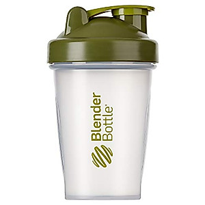 BlenderBottle Classic Shaker cup/Diet Shaker/Protein Shaker with Blenderball / 590ml - clear moss green