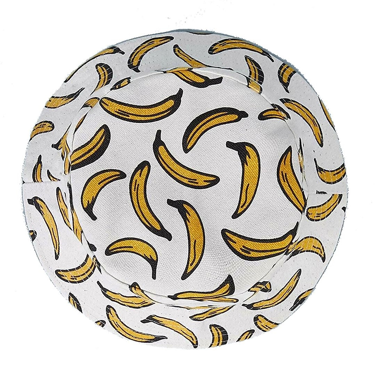 Joylife Fruit Print Bucket Hat Tropical Pattern Sun Hats Reversible Packable Fishing Cap for Women, Men, White