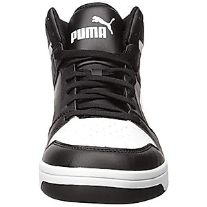 PUMA Men's REBOUND LAYUP Sneaker, Puma Black-Puma White, 10.5