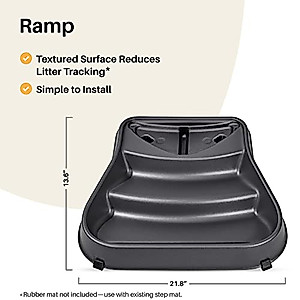 Litter-Robot 3 Ramp by Whisker - Cat Ramp for Litter Box, Custom Fit for Litter-Robot 3, Reduces Tracking, Suitable for Small & Elderly Cats, Designed & Assembled in USA
