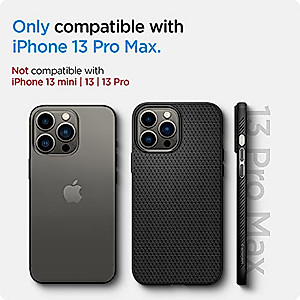 Spigen Liquid Air Armor Designed for iPhone 13 Pro Max Case (2021) - Matte Black